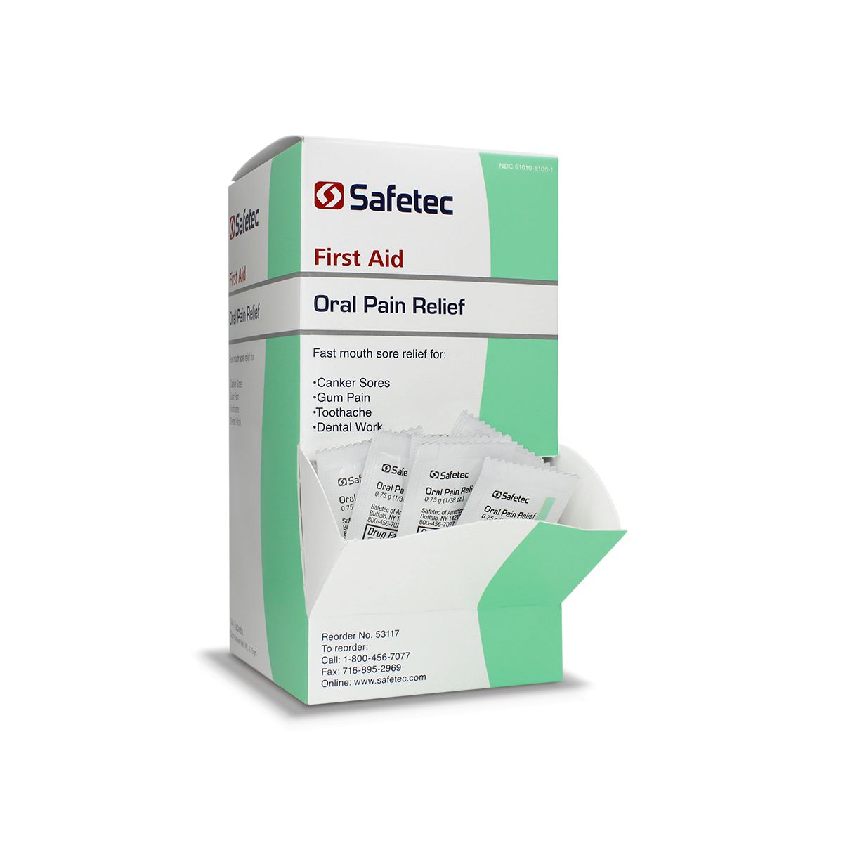 Oral Pain Relief Gel .75 g Packet, 144 Per Box – quakekits.com